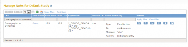 Manage Rules - OpenClinica Reference Guide